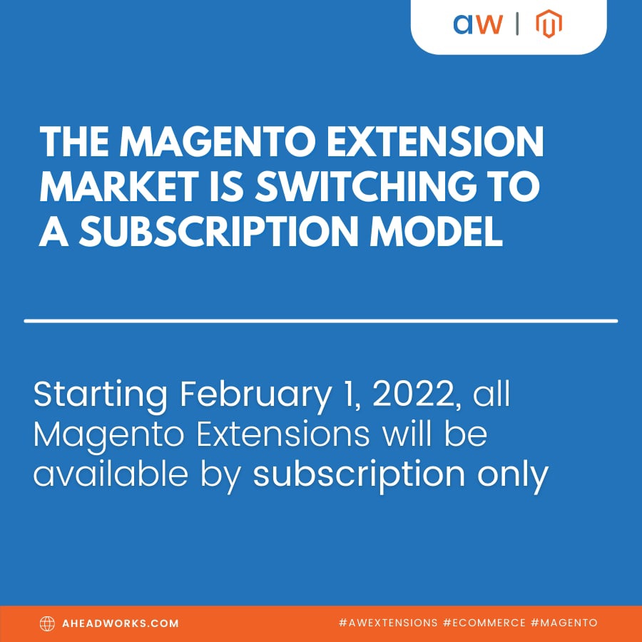 Magento extension market switching to a subscription model