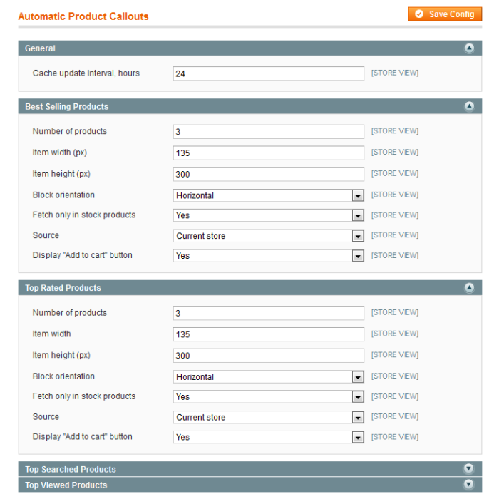 Magento Product Callouts | Magento BestSeller & Most Viewed Products ...
