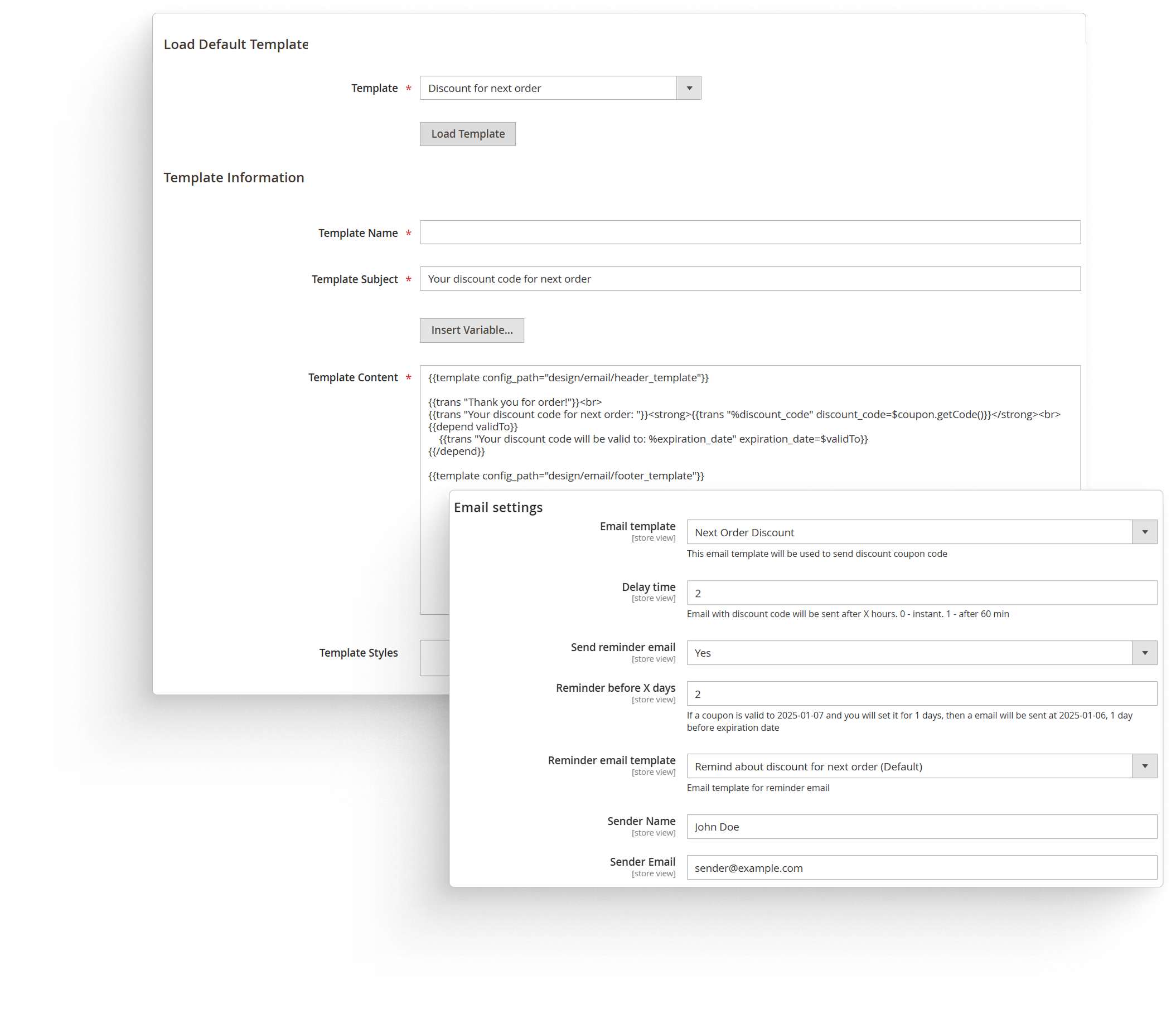 Magento 2 Next Order Discount Extension