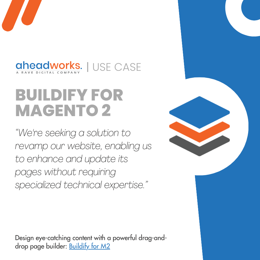 Buildify for Magento 2 Use Case: level up your pages without efforts