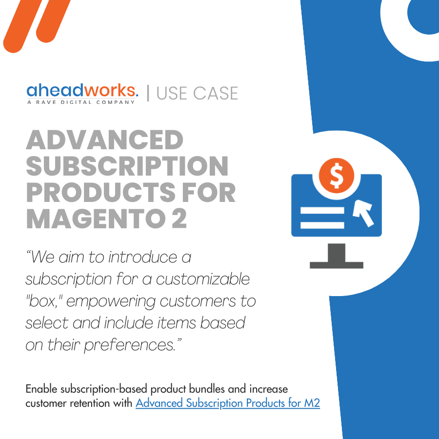 Magento 2 Advanced Subscription Products Use Case: Equip your store with subscription bundling